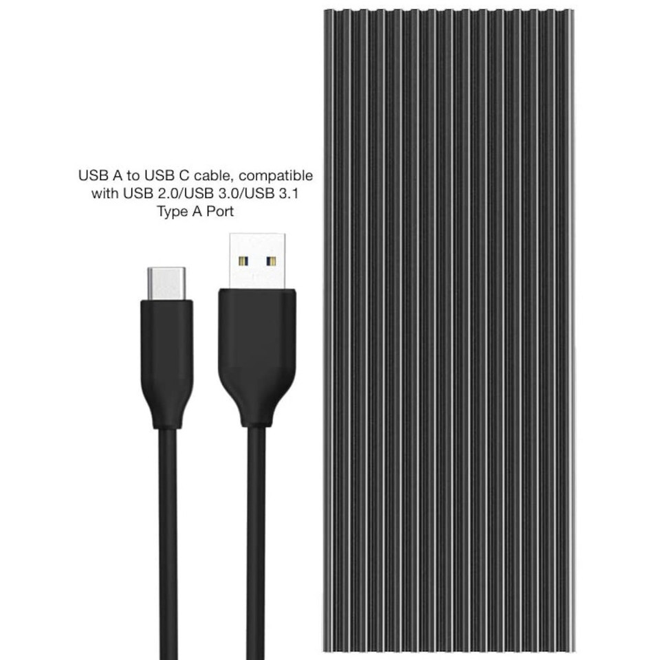 10Gbps M.2 NVMe USB 3.1 SSD Enclosure Type C External Drive Case ...