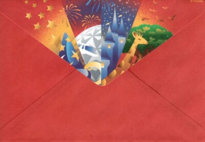 Vintage Walt Disney World Epcot Animal Kingdom Lined Stationery ...