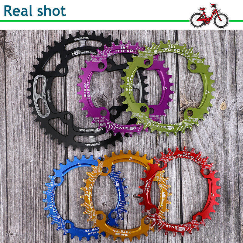 30-52T Chainring Bicycle 104BCD Chainwheel Narrow Wide Fit Shimano/SRAM ...