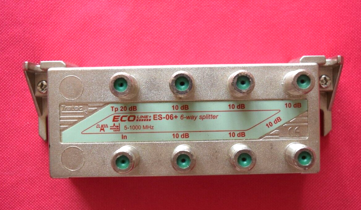 Tratec ES-06 6-fach Verteiler Splitter 5-1000 MHz 20 dB | eBay.de