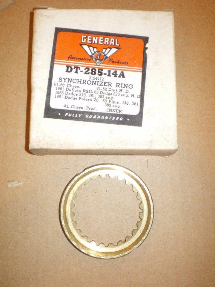 61-63 CHRYSLER 63 DODGE PLYMOUTH 61-62 DART TRANSMISSION INNER ...