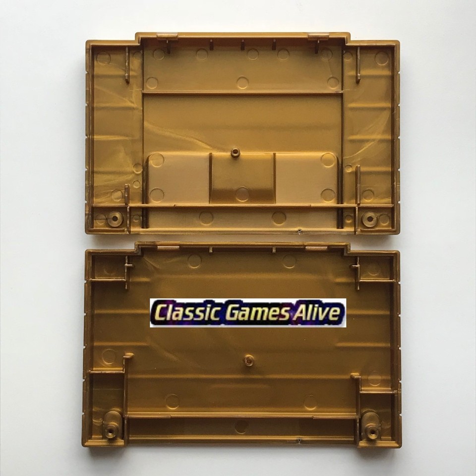 Zelda Gold Cart Gray Shell Clear Case for N64, SNES and NES replacement ...