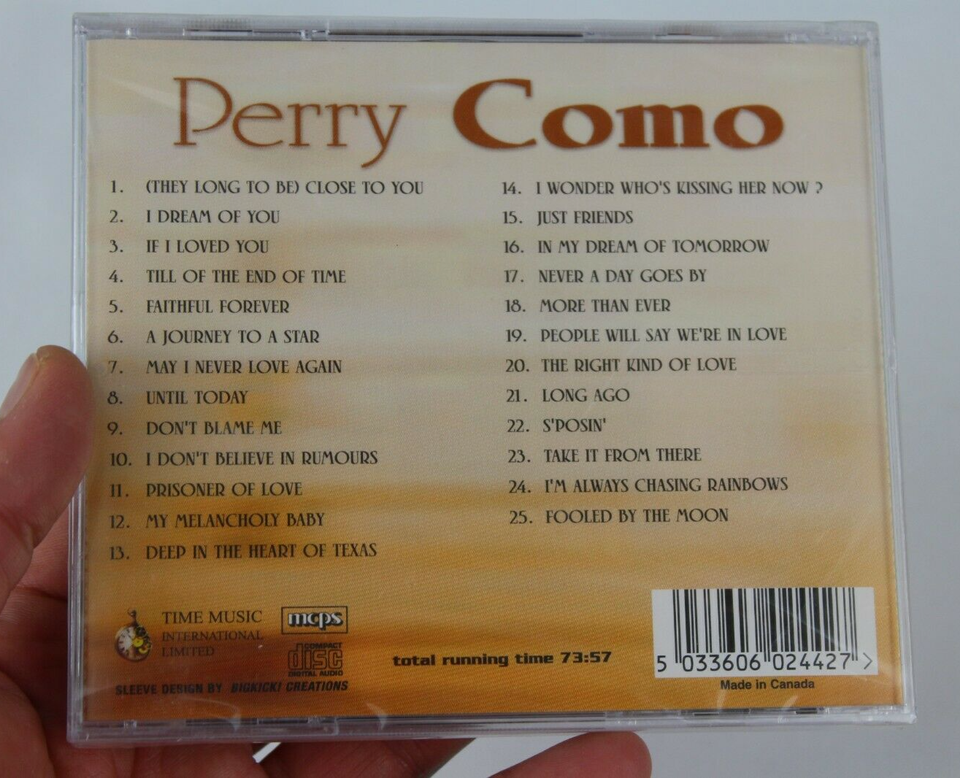 PERRY COMO CD SEALED TIME MUSIC *QUICK SHIP* | eBay
