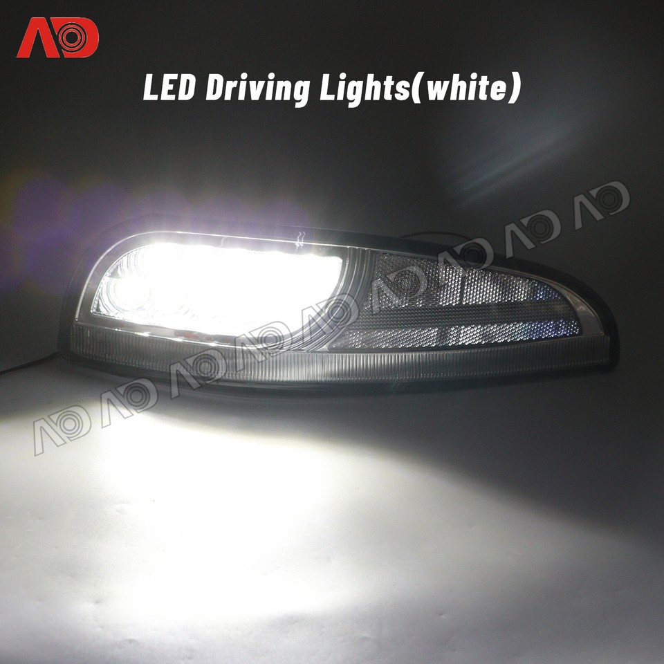 Sequential Clear LED Front Turn Signal Light Corner For 97-04 Chevy ...