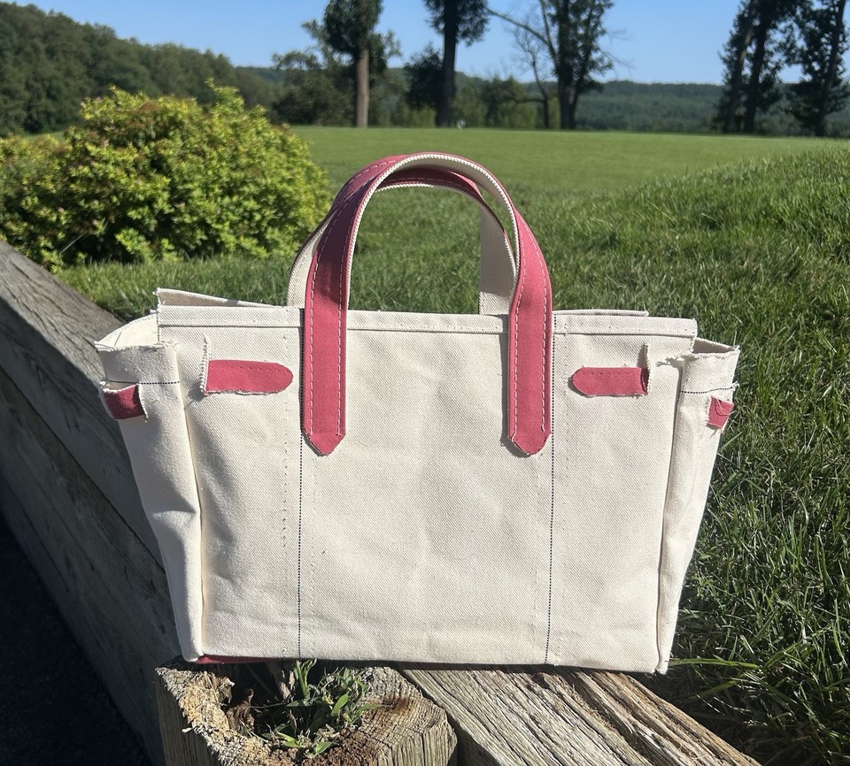 L.L. Bean Boatkin 35 Handmade Canvas Tote Bag Nantucket Red / Vintage ...