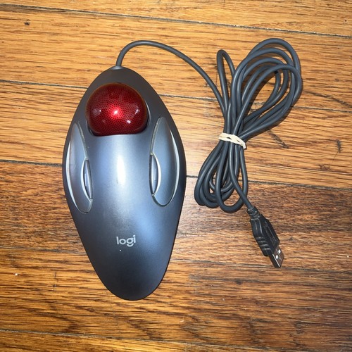 Logitech Trackman Marble USB Mouse T-BC21 Trackball 810-000767 | eBay