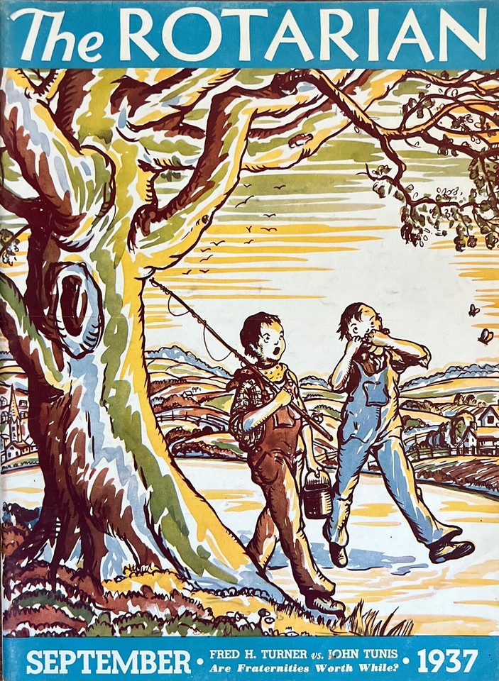 Vintage The Rotarian Magazines 1937 Lot 4 Issues Aug Sep Nov Dec Rotary ...