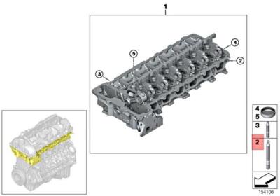 Genuine BMW Asa-Stud Intake Manifold Bolt M7X68mm 11127521167 | eBay