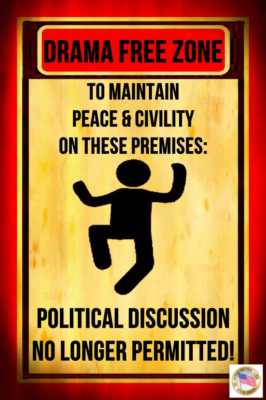 NO POLITICAL DISCUSSION! 8"X12" METAL SIGN! MADE IN USA! MAN CAVE ...