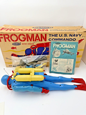 Vintage 1961 Remco Frogman US Navy Commando In Original Box !! | eBay