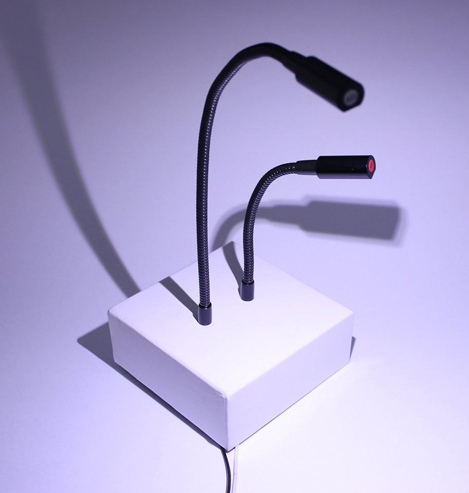 PilotLights Mini Gooseneck Panel Light, Map Light, Post Light-240mm-Red ...