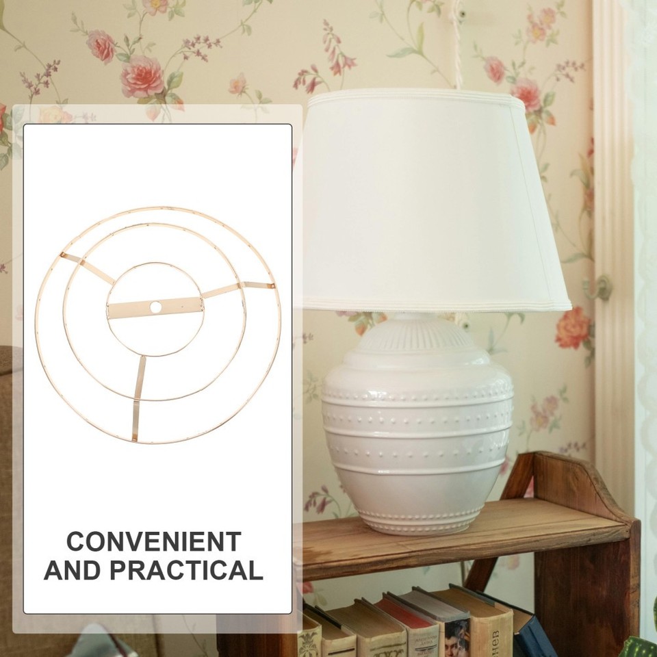 Iron Lamp Shade Frame DIY Desk Lamp Shade Frame Metal Lamp Cover ...