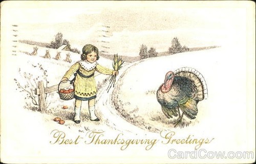 Children Best Thanksgiving Greetings 1916 New York,N. Y Inis Olson 1C ...