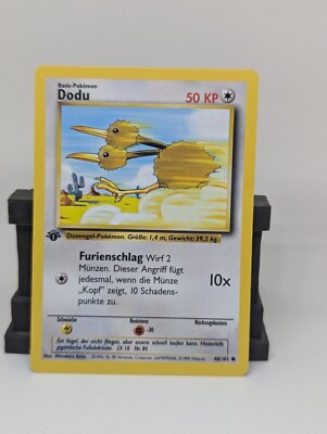 1st Edition Doduo (Dodu) 48/102 - NM Near Mint - German Base Set ...