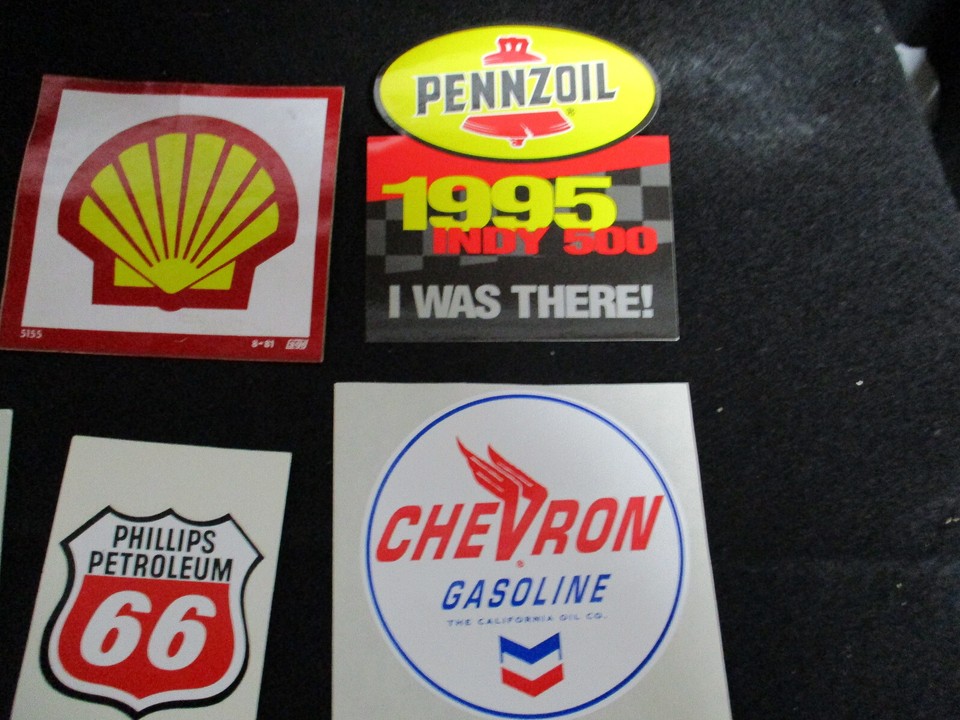 Lot of 6 Gas Pump Decals *Gas & Oil / GAS PUMP STICKERS / | eBay