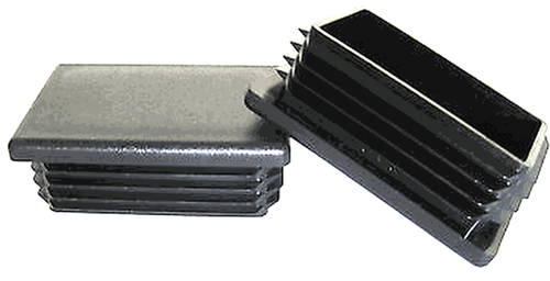 Rectangle End Cap Plugs 1 1/2" X 1" Tubing Plugs Rectangular Pipe Caps ...