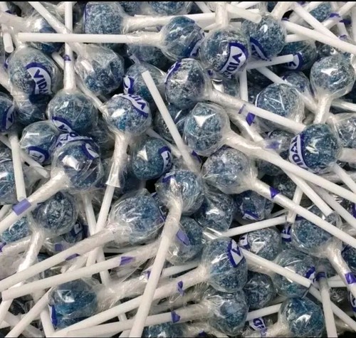 Vidal Lollipops Sour Blue Raspberry Pack of 150. TIKTOK VIRAL VIDAL ...