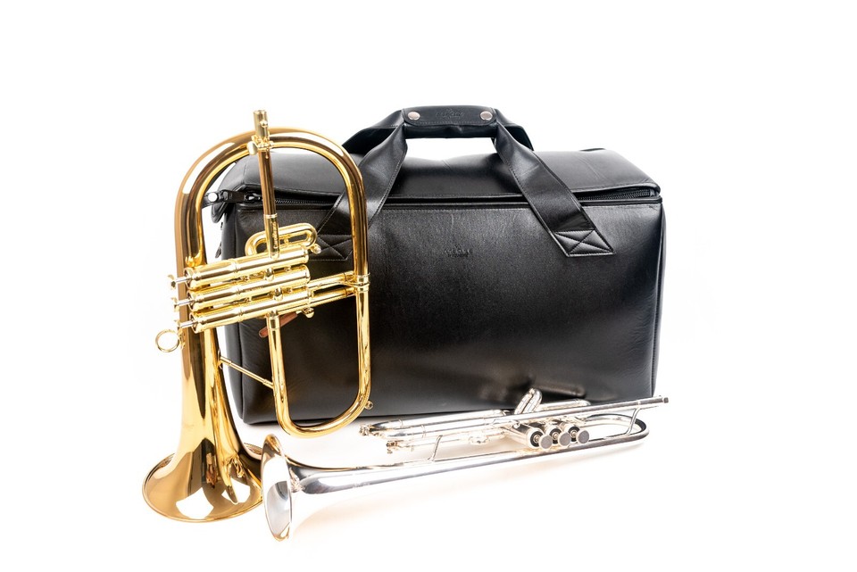 TRUMPET BAG Artificial Leather Case Double/Triple Gig Bag. Trumpet ...