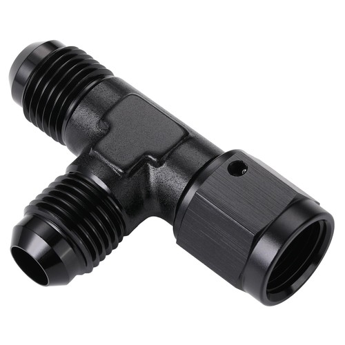 6AN Male Flare Tee T Fitting Adapter with AN6 Female Swivel On Run ...