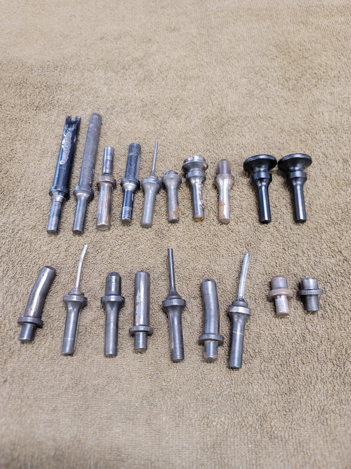 Snap-on (ATI) Riveting Rivet Set 4 PC Cupped AT100A 1/2" Body for sale ...