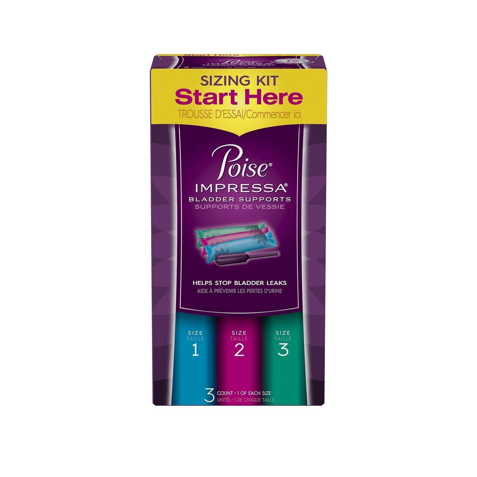 Poise Impressa Incontinence Bladder Supports Woman Pads Free 3 Count ...