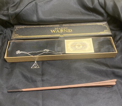 Filius Flitwick Wand w/ FREE Deathly Hallow Necklace | eBay