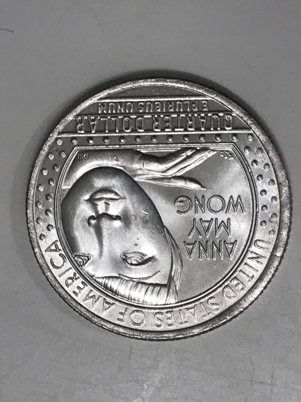 WASHINGTON QUARTER 2022 D ERROR FLOWER/HAIR DROOLING GEORGE "COD ...