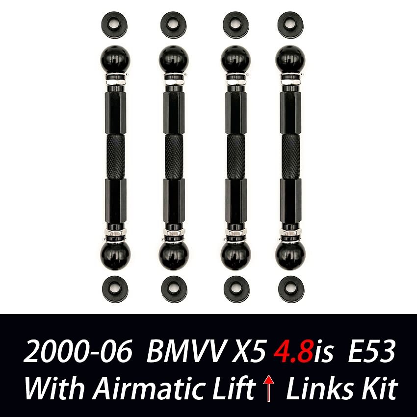 For BMW X5 E53 4.8is Adjustable Air Suspension Rises Links Lift Kit ...