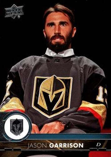 #184 Jason Garrison - Vegas Golden Knights - 2017-18 Upper Deck Hockey ...