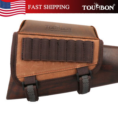 TOURBON Canvas Rifle Ammo Holder Shooting Cheek Rest Comb Riser for ...