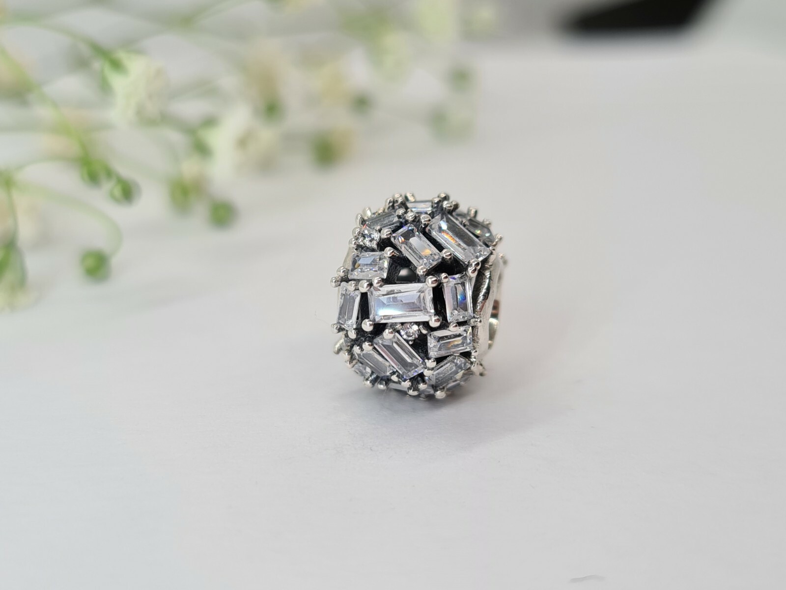 Pandora pouch NEW Chiselled Elegance Charm 797746CZ sale retired | eBay