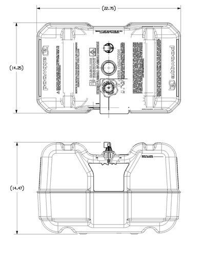 Attwood Marine 8812LLPG2 ASM-GAUGE GAS TANK 12 GAL | eBay