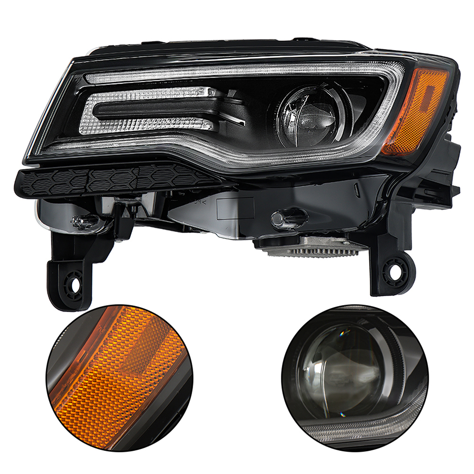 LH W/O AFS Headlight Headlamp Fit For Jeep Grand Cherokee 2016 ...