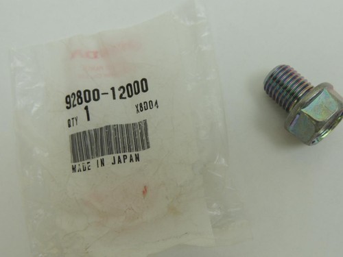 92800-12000 NOS Honda Drain Bolt 12 mm 1980 ATC110-A 1984 ATC200S-E ...