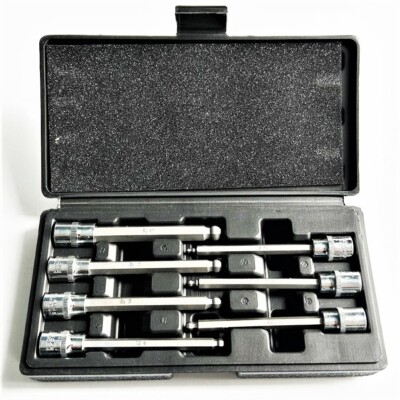 7pc STARK 3/8" DRIVE S2 ALLOY EXTRA LONG BALL HEX ALLEN SOCKET SET ...
