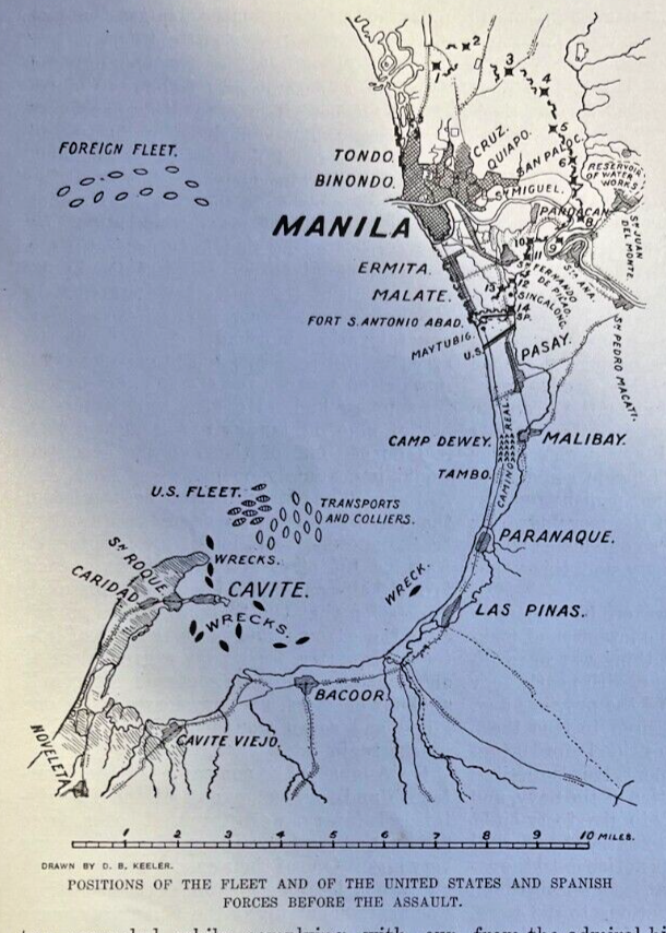 1899 Spanish American War Capture of Manila Admiral Dewey Gen Francis V Greene | eBay