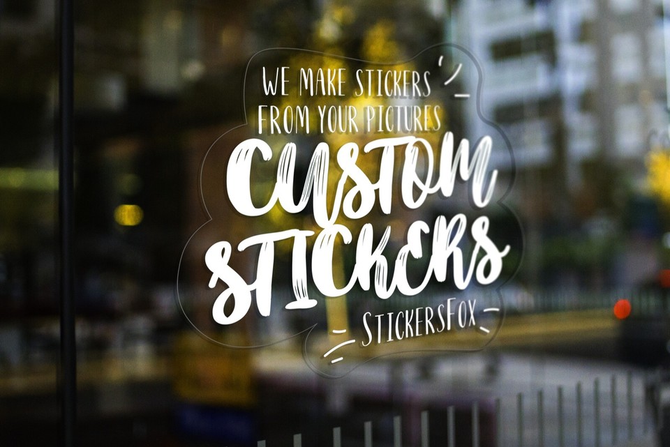 100 Custom clear stickers Custom clear decals Your graphic print on ...
