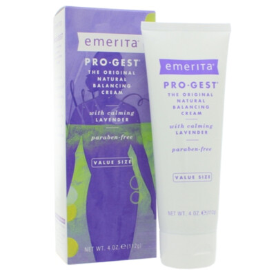 Emerita Pro-Gest Balancing Cream Lavender 4oz - Natural Hormone Balance ...