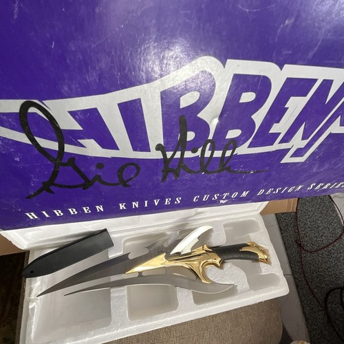 Hibben Knives Griffyn Fantasy Knife, 24k Gold numbered Limited Edition ...