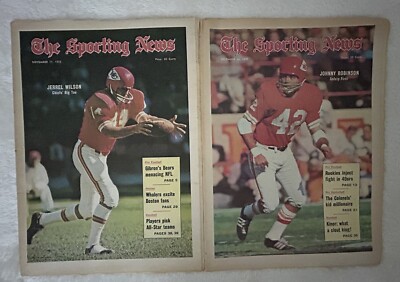 1970 Sporting News KANSAS CITY Chiefs JOHNNY ROBINSON No Label JERREL ...