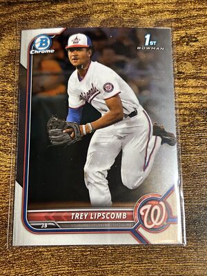 TREY LIPSCOMB ROOKIE CARD 2022 1st Bowman Chrome Draft #BDC-192 RC | eBay