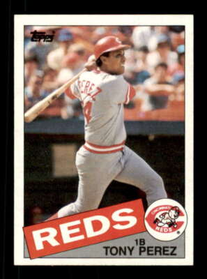 1985 Topps #675 Tony Perez NM/NM+ Reds 243669 | eBay