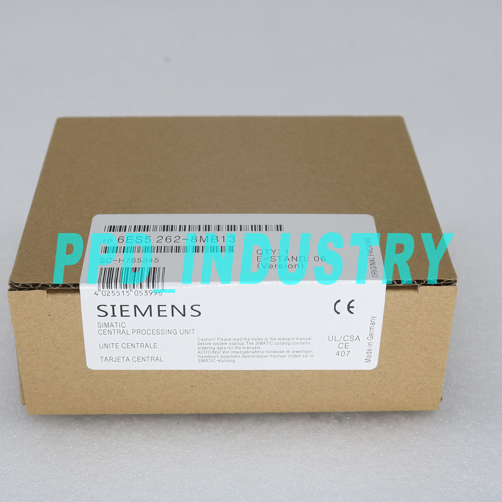 1pc Siemens 6es5262-8mb13 6es5 262-8mb13 PLC Controller Processor for ...