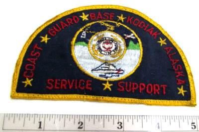 Vintage US Coast Guard Base Kodiak Alaska Jacket Patch Service Support ...