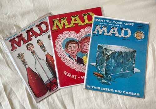 Lot of 3 vintage Mad Magazines, # 42, 45, 49 - group A | eBay