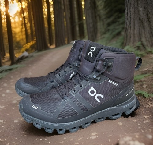 🔥 On Cloud OC Cloudrock • Black Waterproof Hiking Running Shoes • Women ...
