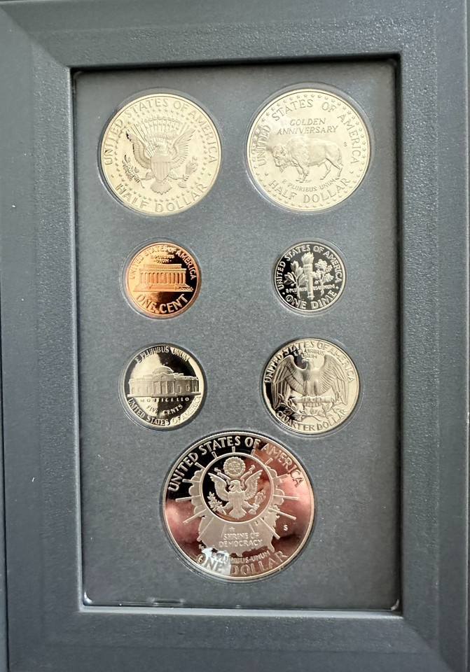 1990 & 1991 US Mint Prestige Proof Sets w/ Box & Cert- Silver Dollars ...