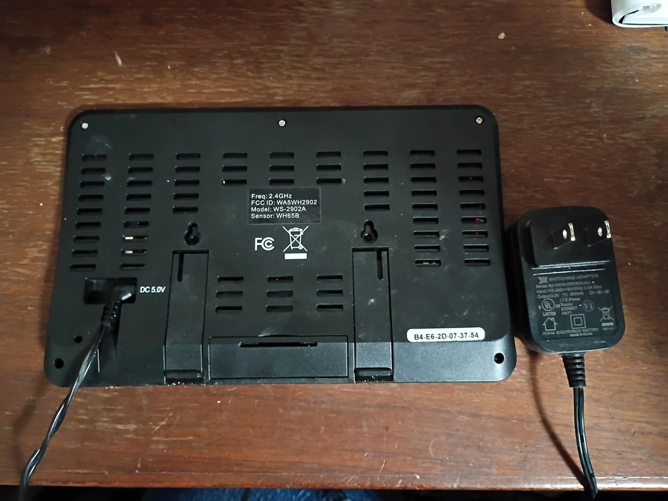 Ambient Weather Receiver Display only WS-2902A And Plug used | eBay