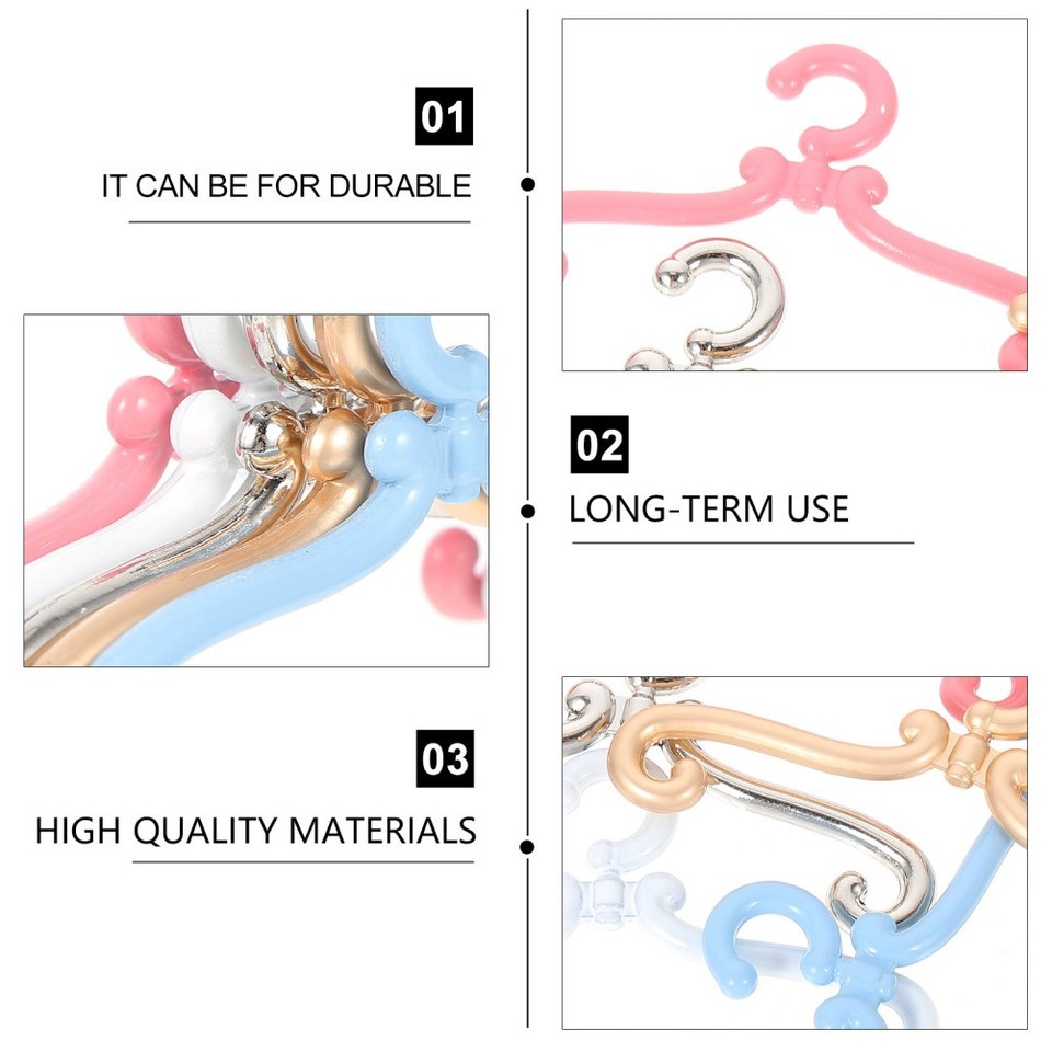 25 Pcs Dollhouse Accessories Jewellery Wardrobe Mini Hanger Miniature ...