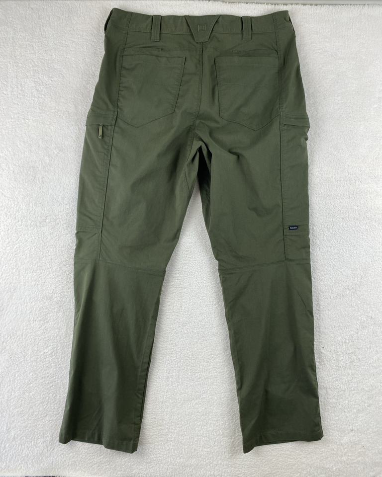 5.11 TACTICAL 'Stretch Apex' Mens Cargo Pants Size 36/32 Green Tech ...
